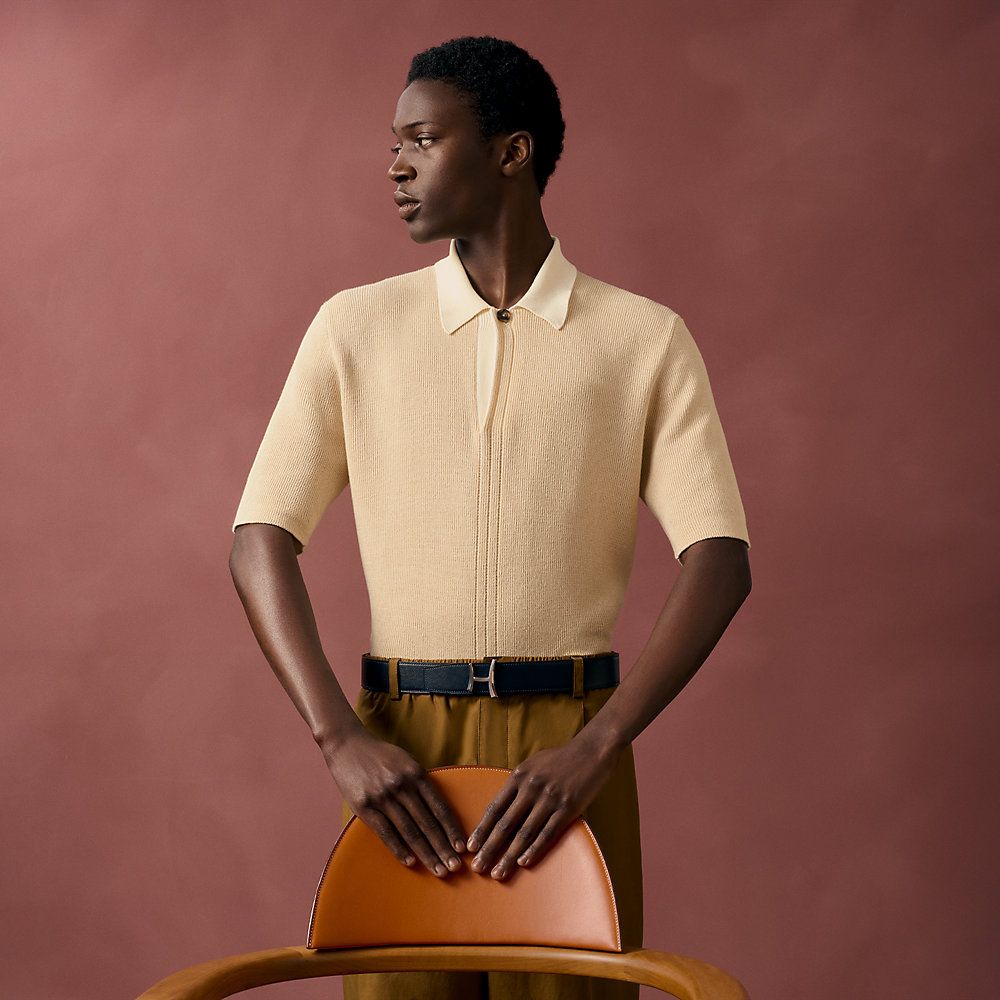 Script belt buckle & Leather strap 38 mm | Hermès Thailand