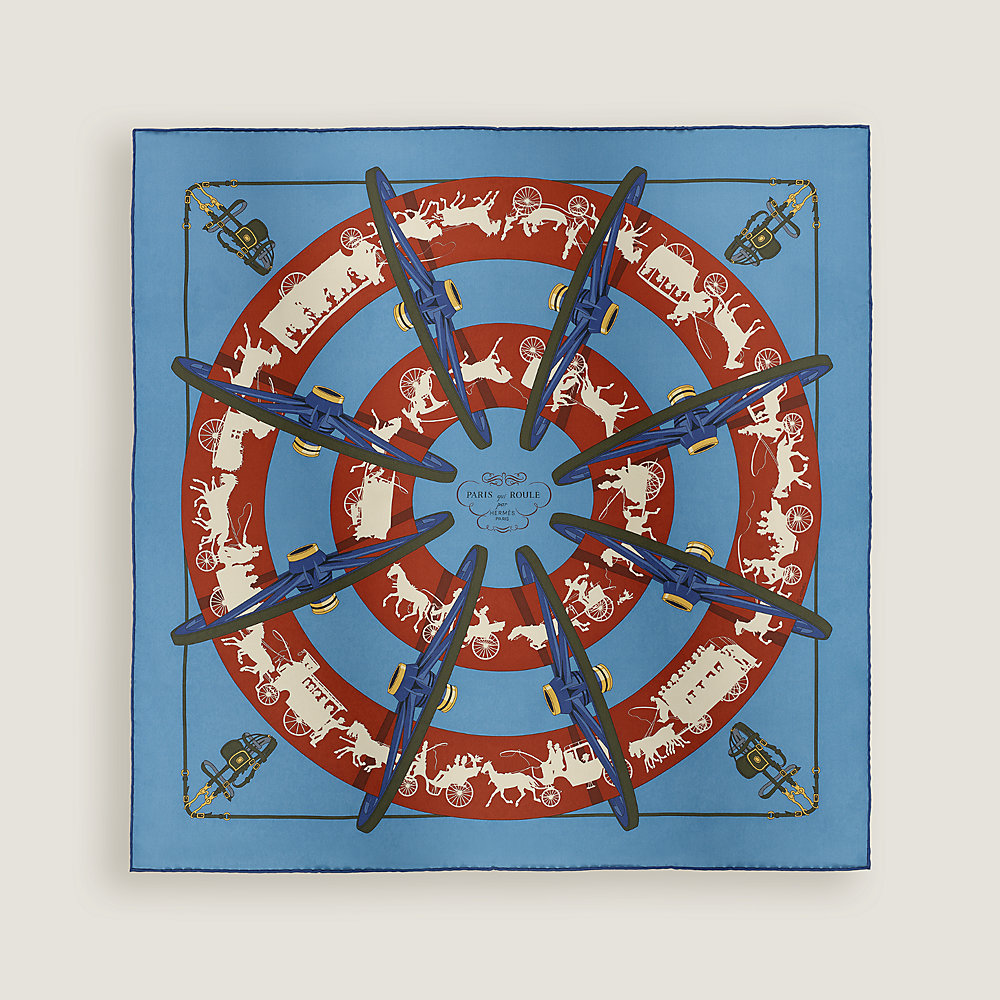 Seidentuch 70 Paris Qui Roule - Lila | Hermès Deutschland