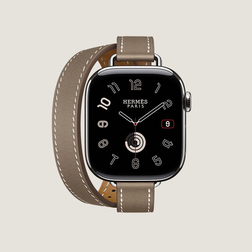 Series 11 case & Band Apple Watch Hermès Double Tour 42 mm Attelage ...