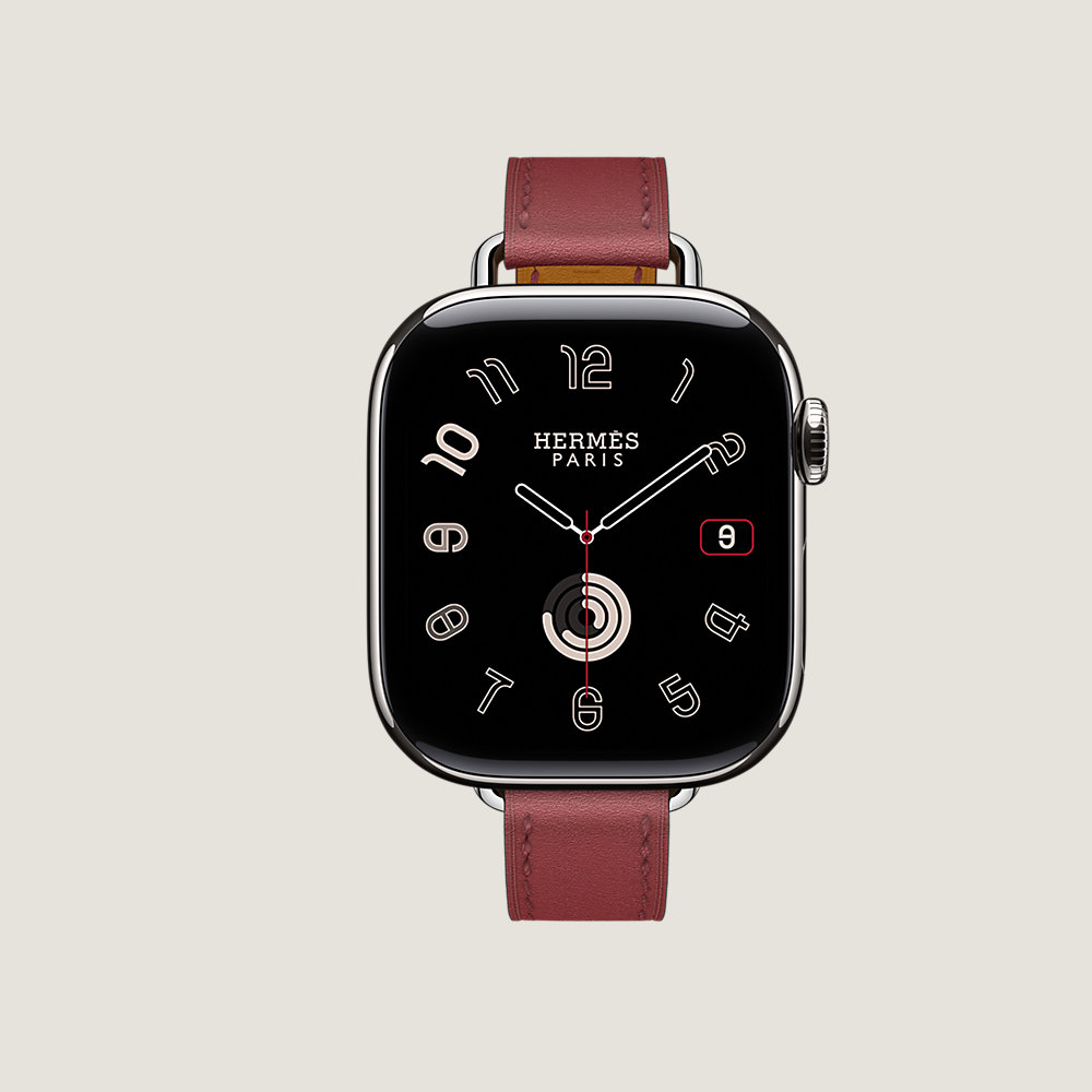 Series 11 case & Band Apple Watch Hermès Single Tour 42 mm Attelage ...