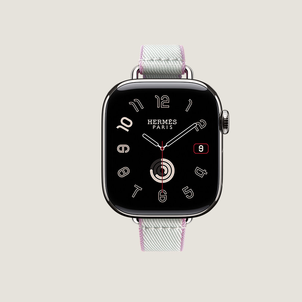 Series 11 case & Band Apple Watch Hermès Single Tour 42 mm Twill Jump ...