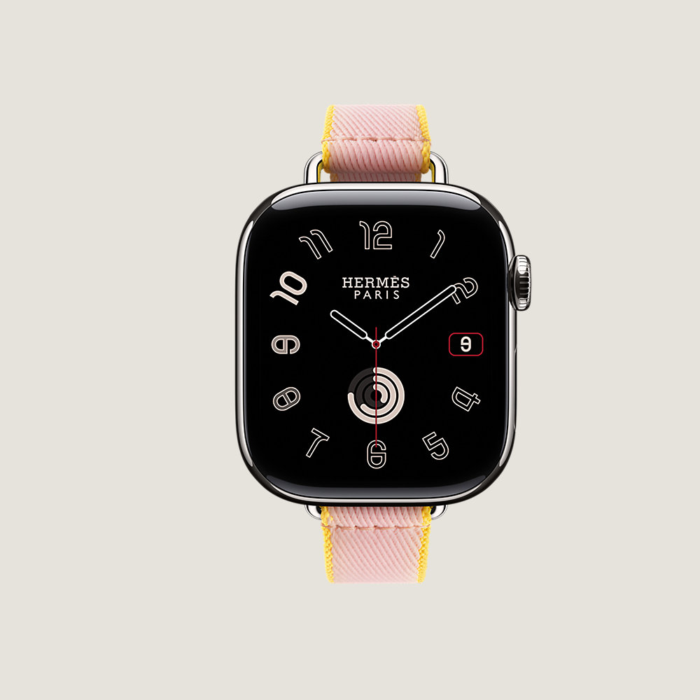 Series 11 case & Band Apple Watch Hermès Single Tour 42 mm Twill Jump ...