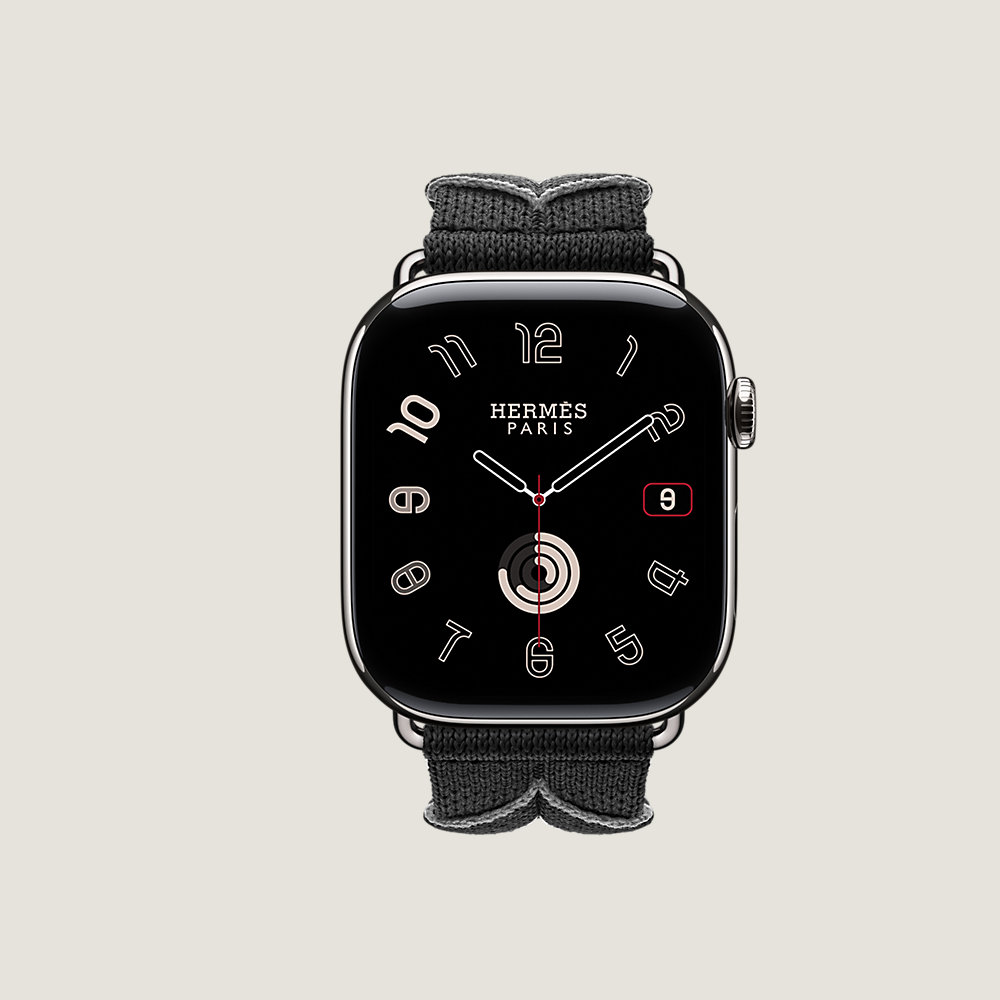Series 11 case & Band Apple Watch Hermès Single Tour 46 mm Bridon ...