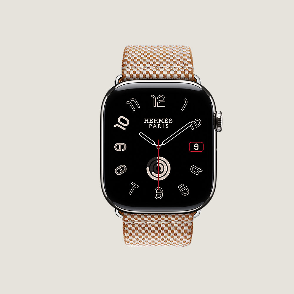 Series 11 case & Band Apple Watch Hermès Single Tour 46 mm Toile H ...