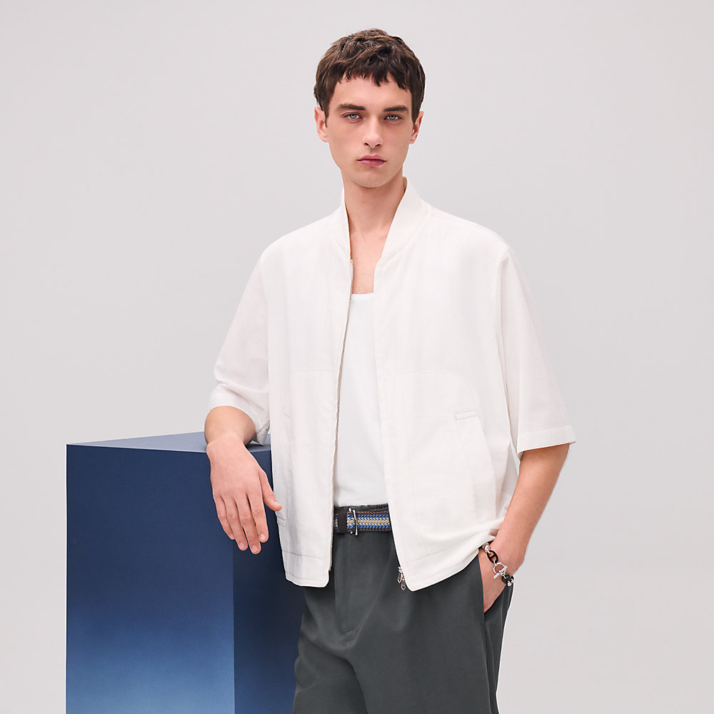 Short-sleeve overshirt | Hermès UK