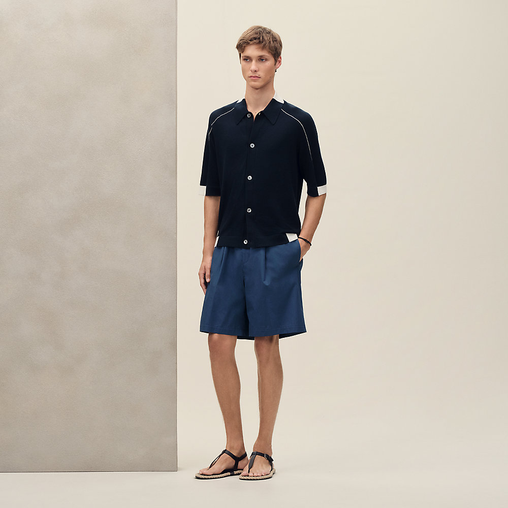 Short-sleeve straight cut shirt | Hermès UAE
