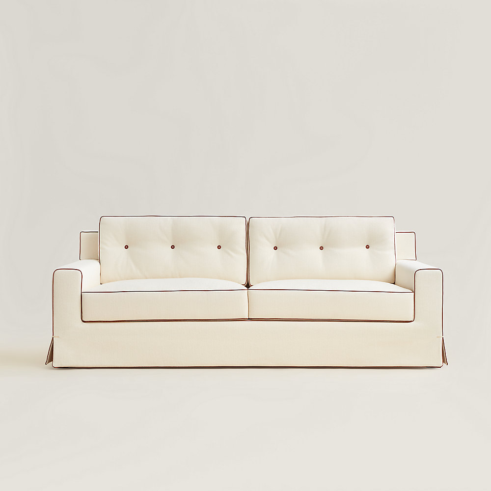 Sofa Contour d'Hermès 2-seater - Beige | Hermès UK