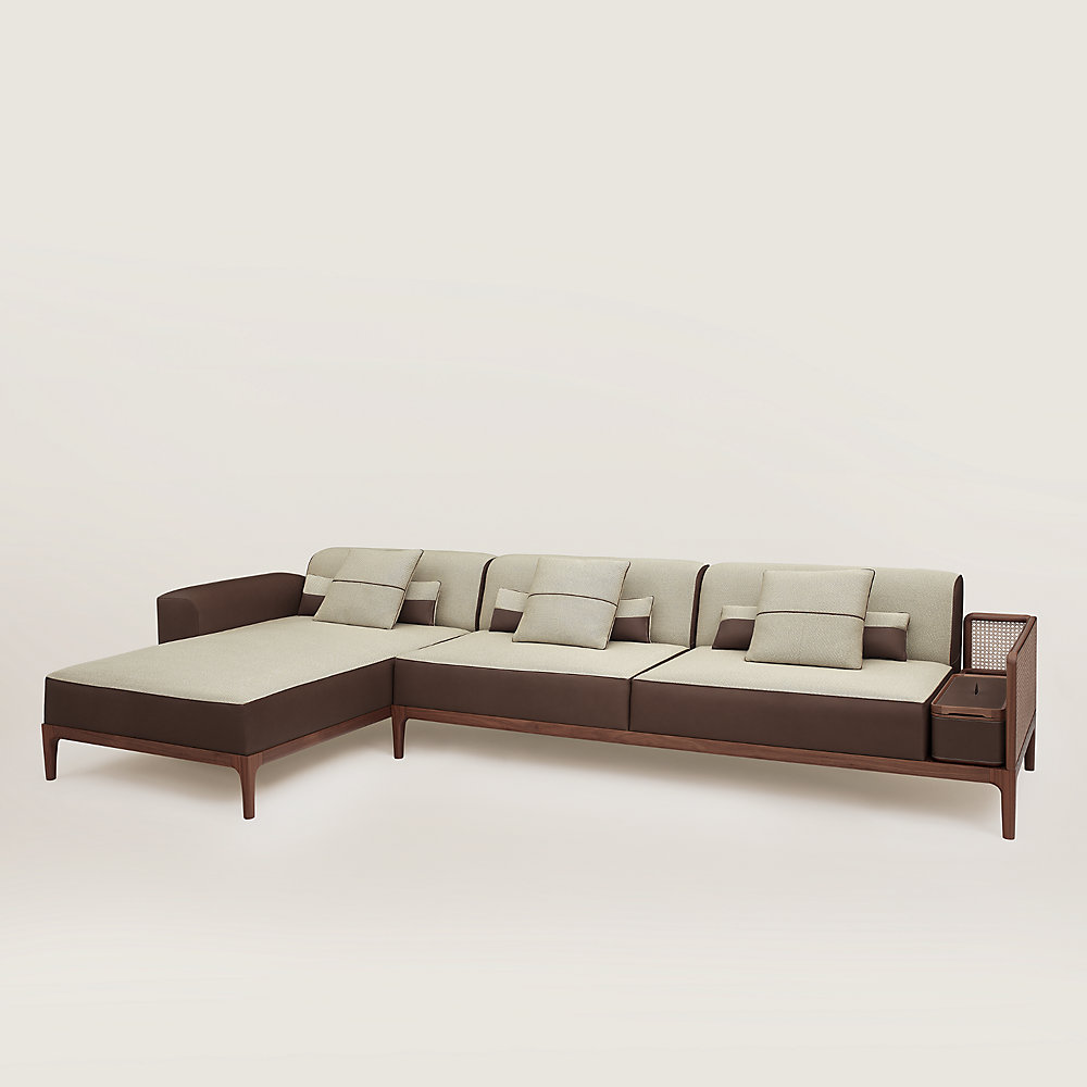 Sofa Sellier 2-seater with lounge chair | Hermès UK