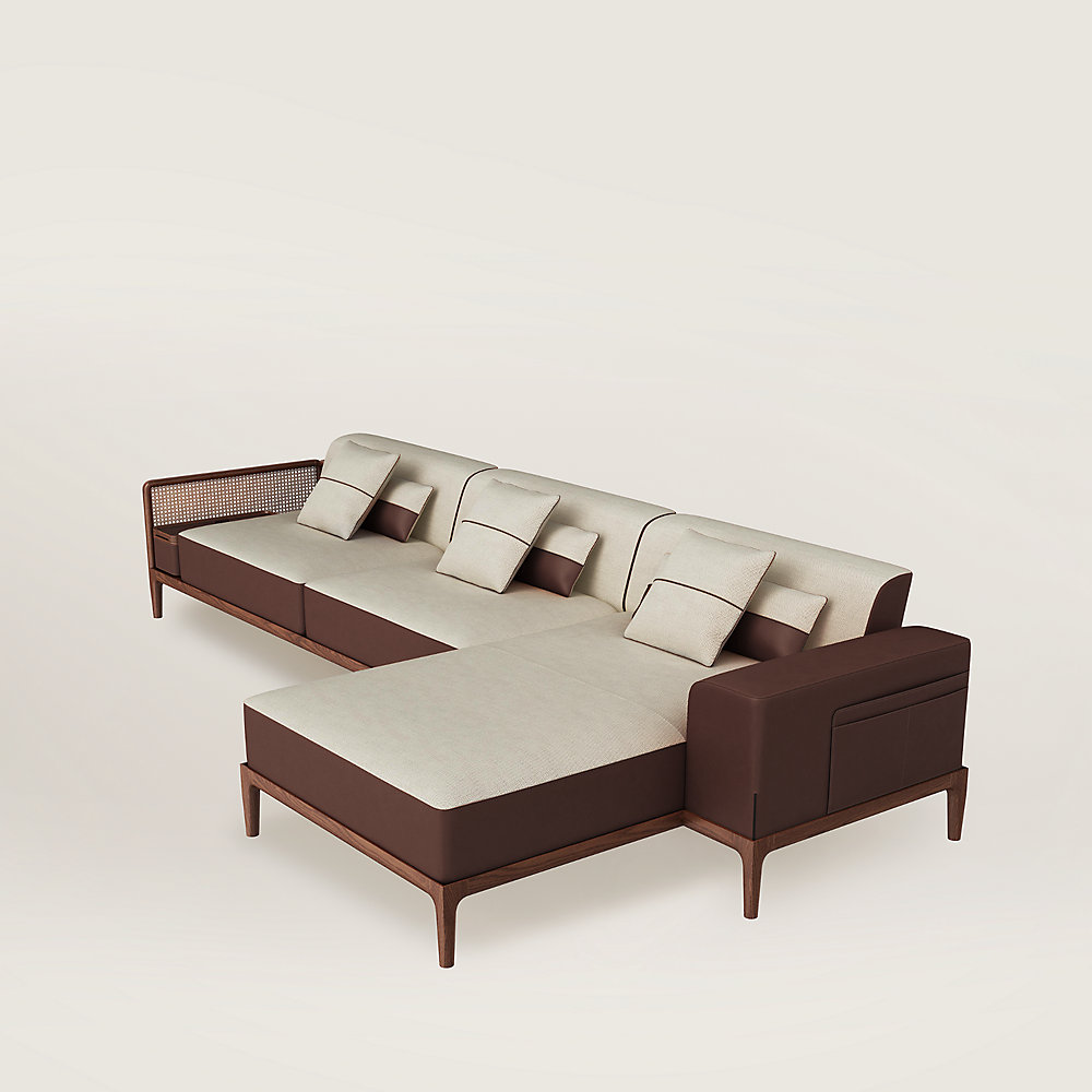 Sofa Sellier 2-seater with lounge chair | Hermès UK