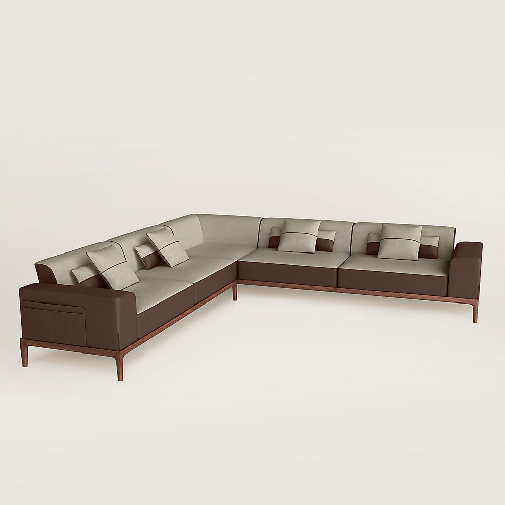 Sofa Sellier 5-seater corner | Hermès UK