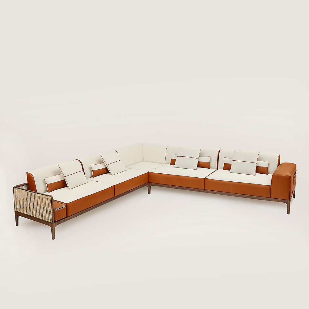 Sofa Sellier 5-seater corner | Hermès UK