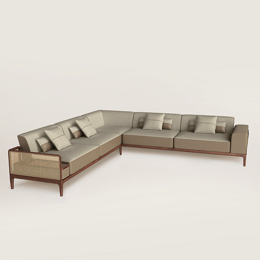 Sofa Sellier 5-seater corner | Hermès UK