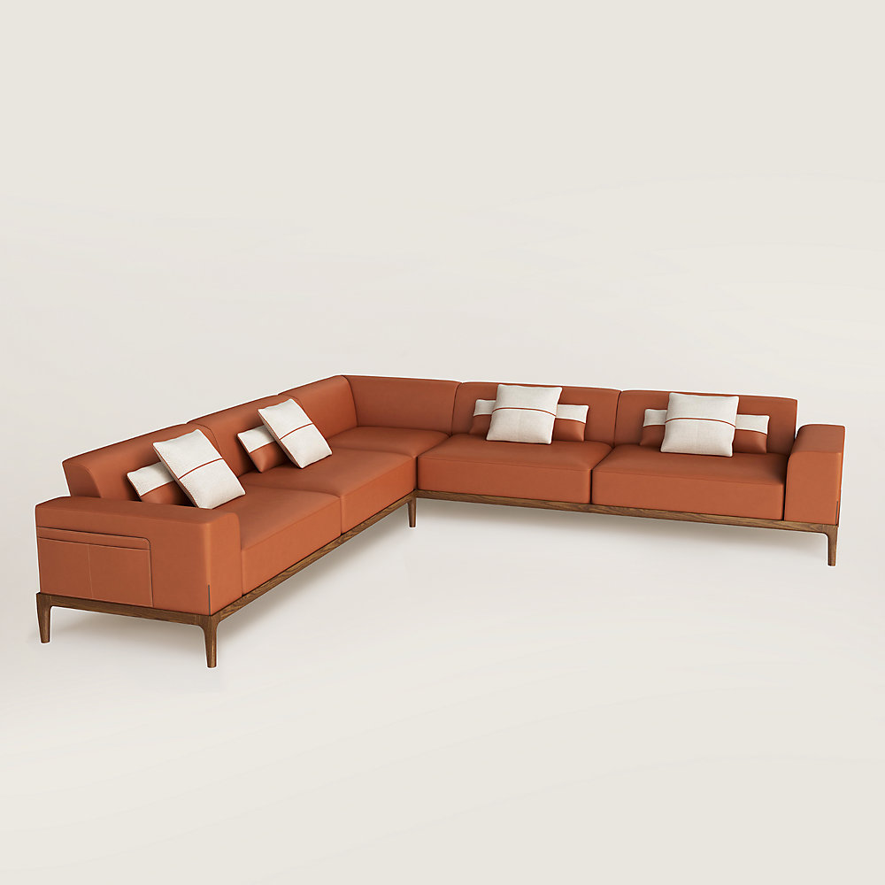 Sofa Sellier 5-seater corner | Hermès UK