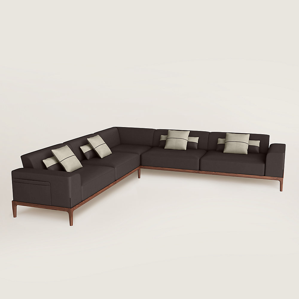 Sofa Sellier 5-seater corner | Hermès UK