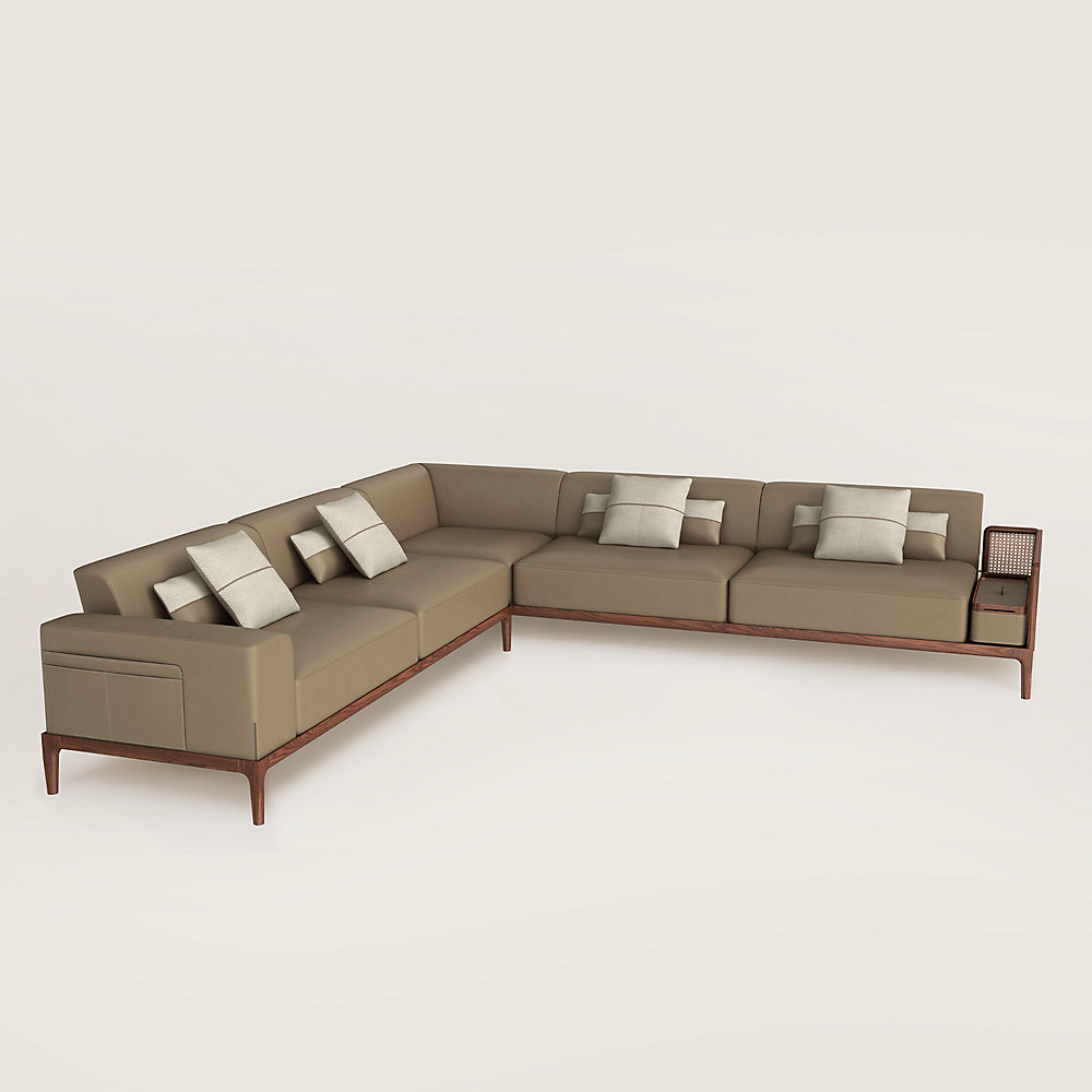 Sofa Sellier 5-seater corner | Hermès UK