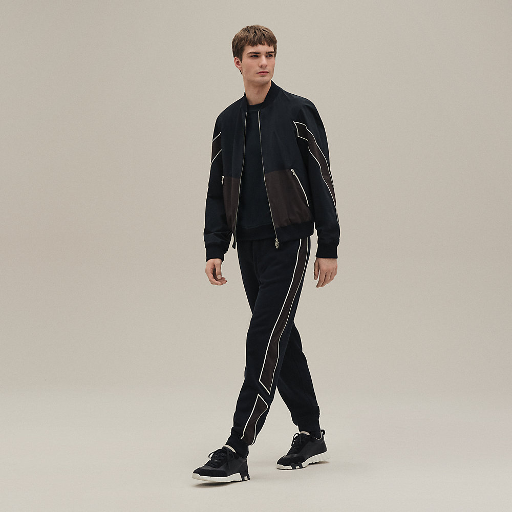 Sport capsule rib-trim jacket - 50 | Hermès Australia
