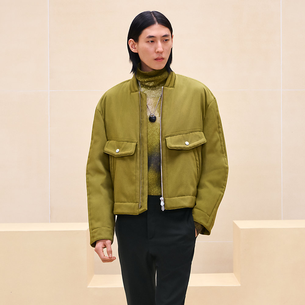 Straight cut jacket with bridle detail | Hermès Sweden