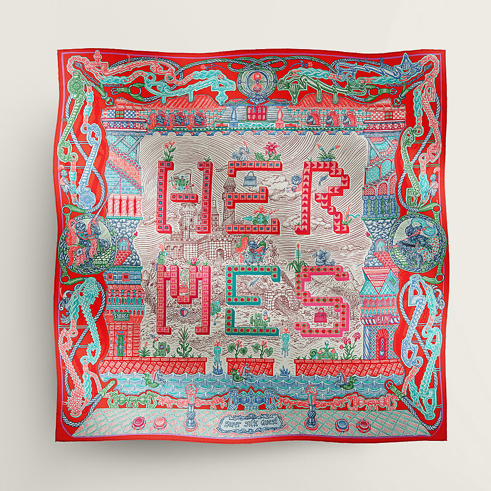Super Silk Quest scarf 90 | Hermès Sweden