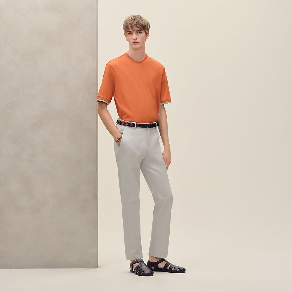 T-shirt with "Sellier" detail | Hermès USA