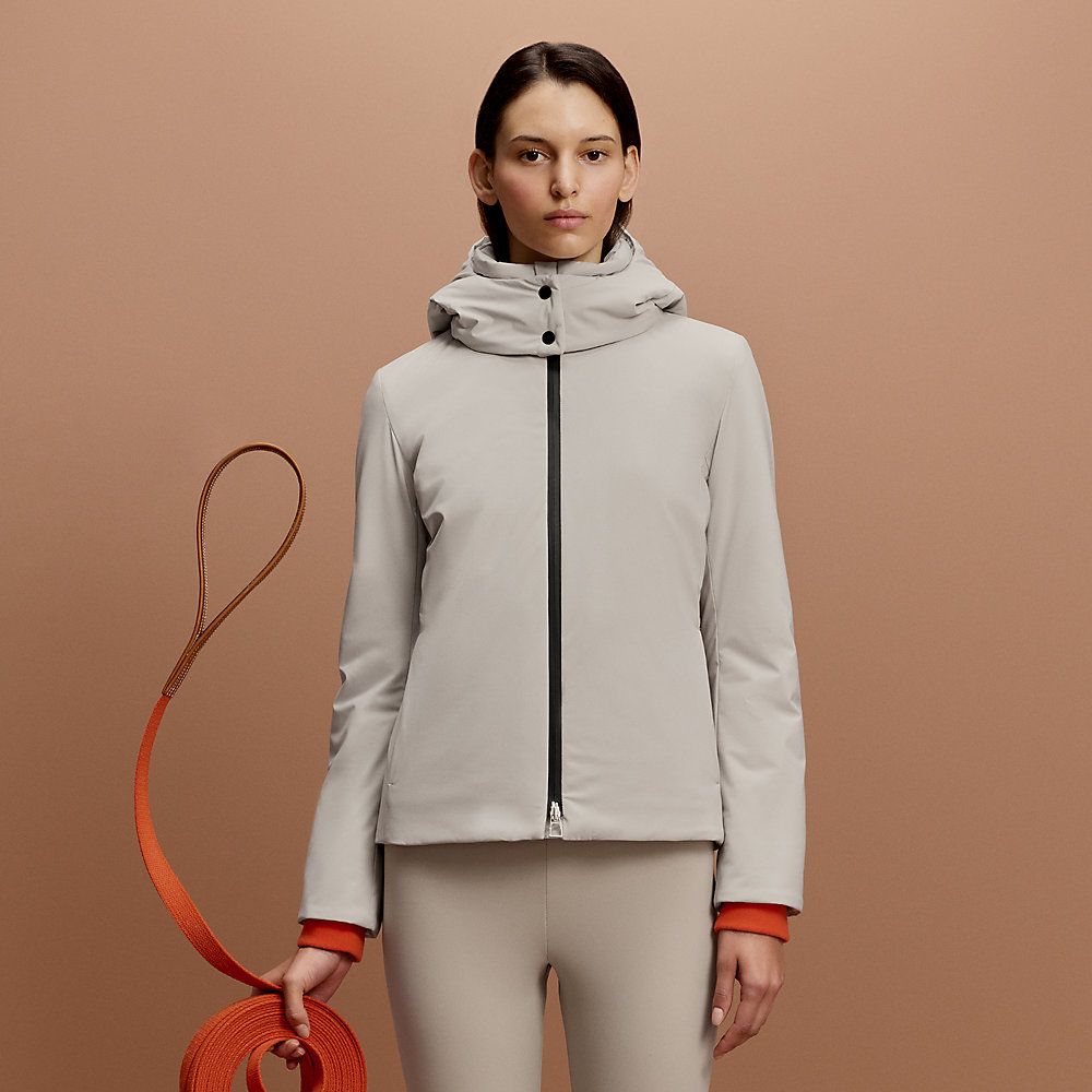 Taiga puffer coat - Grey | Hermès Sweden