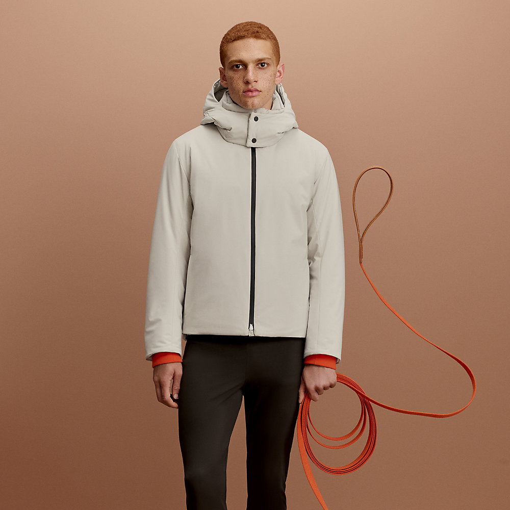 Taiga puffer coat - Grey | Hermès USA