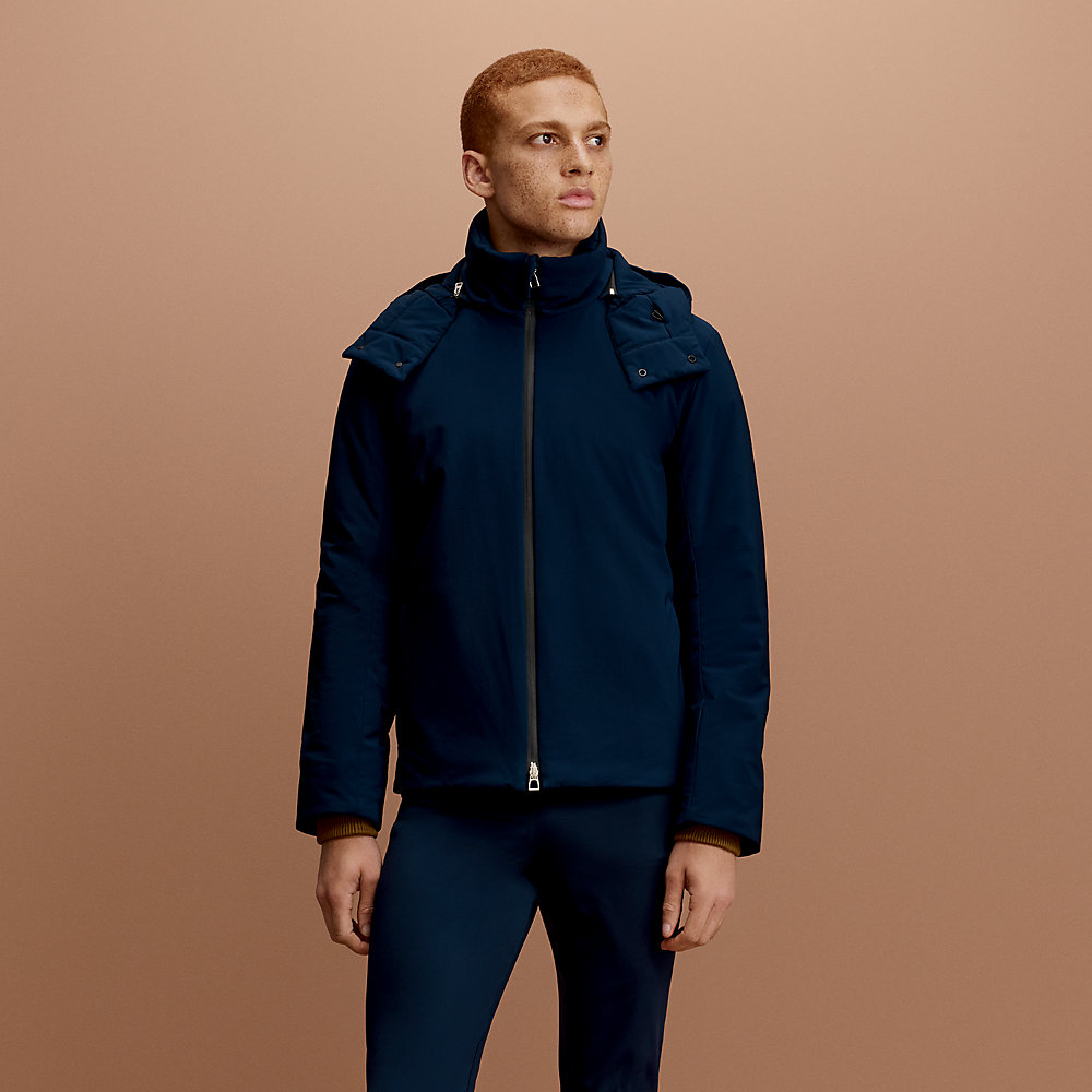 Taiga puffer coat - Blue | Hermès Canada