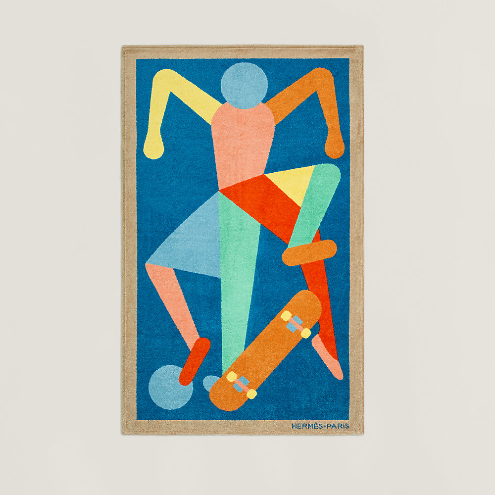 Tapis de plage Summer Games - Beige | Hermès France