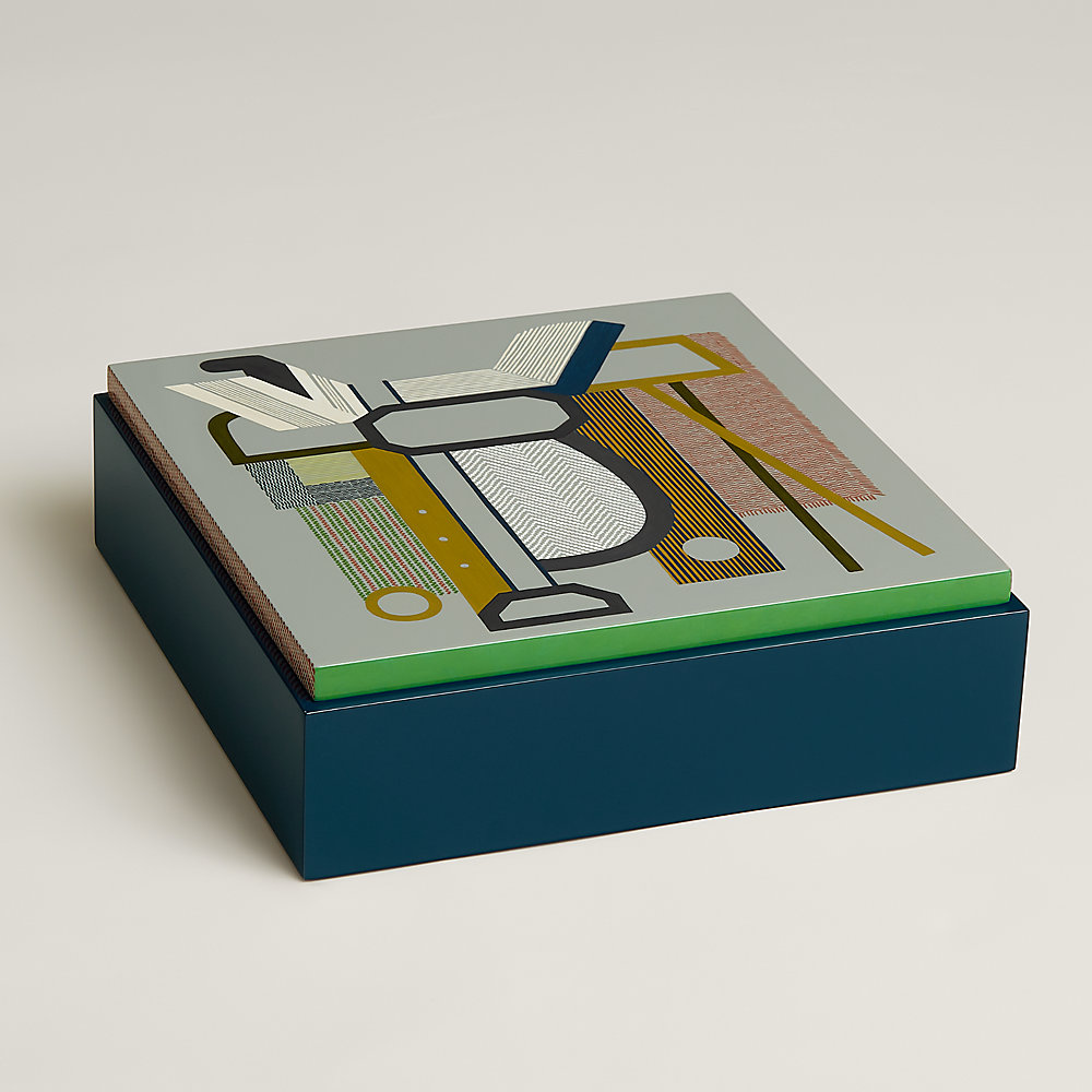 Theoreme Selle Nomade box, large model - Black | Hermès Australia