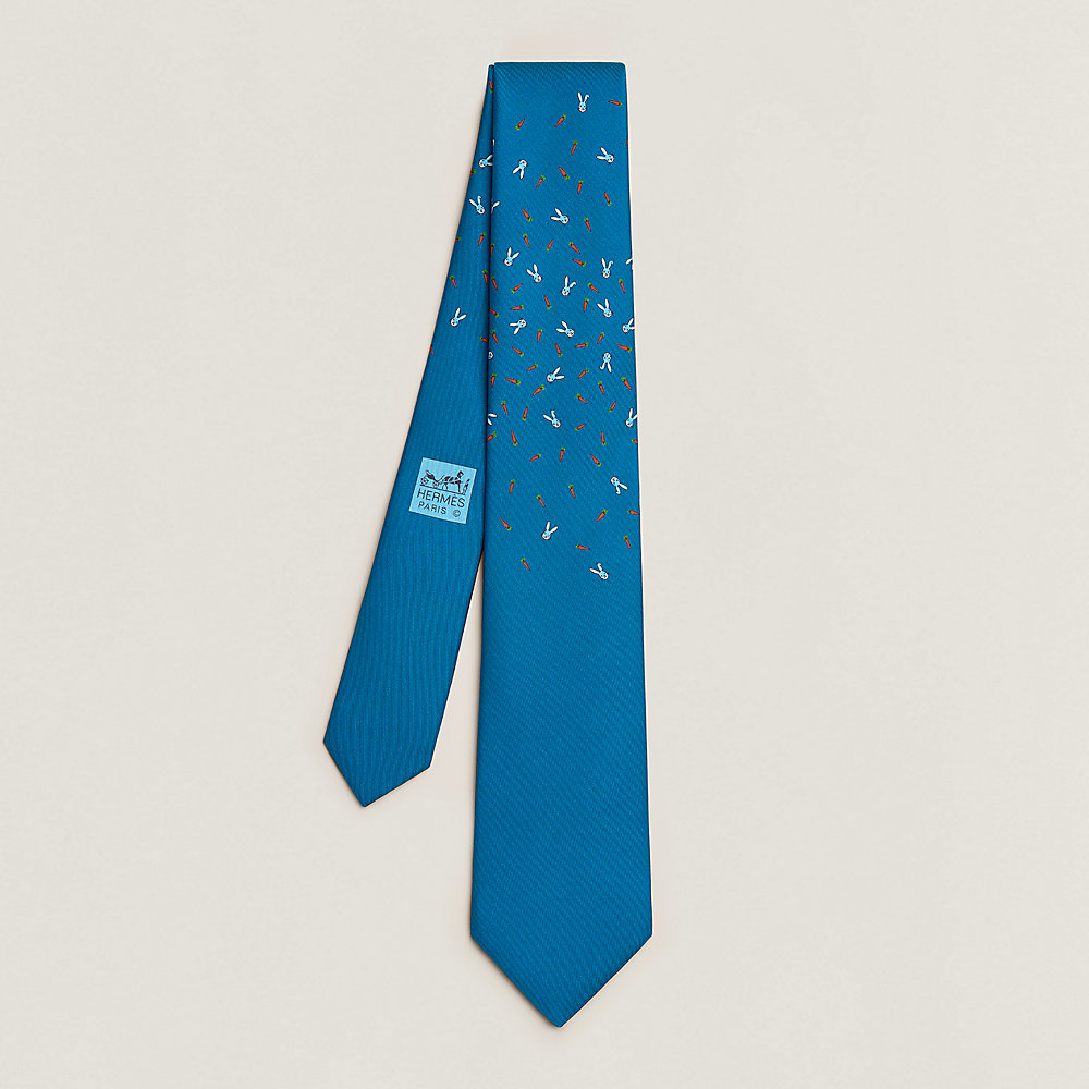 Tie 7 Rabbit Carrot Shuffle tie | Hermès UAE