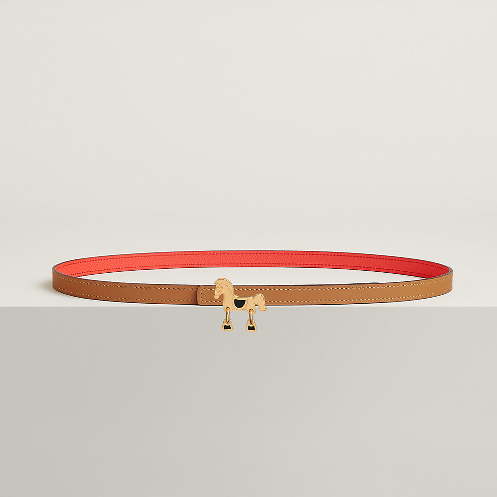 Tornade belt buckle & Reversible leather strap 13 mm | Hermès UAE
