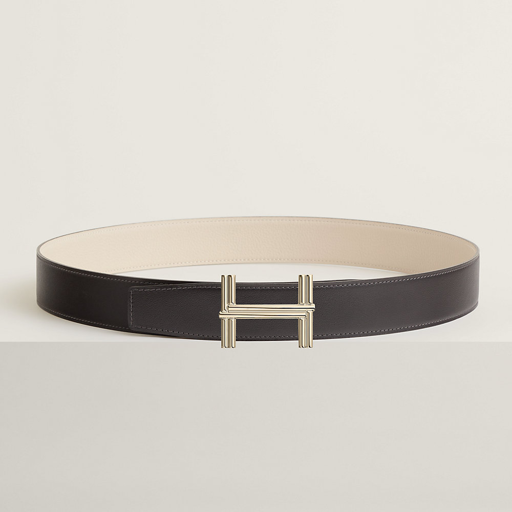 Traverse belt buckle & Reversible leather strap 38 mm | Hermès UK