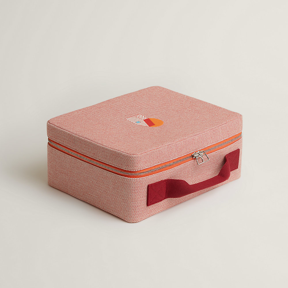 Trousse Les Cabanes - Rouge | Hermès Suisse