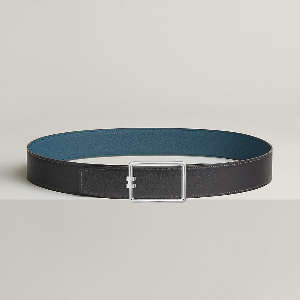 Tube H belt buckle & Reversible leather strap 38 mm | Hermès USA