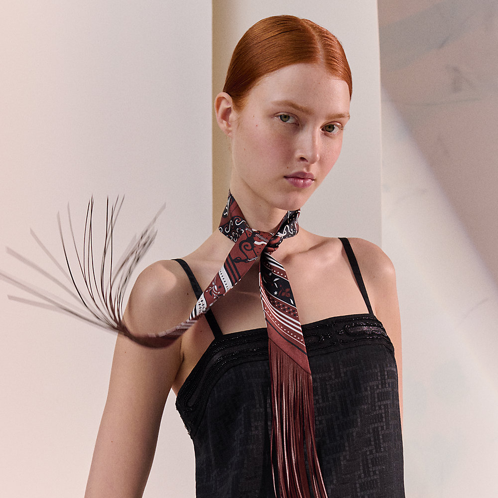 Twilly Folk Festival des Amazones Bandana - Rot | Hermès Deutschland