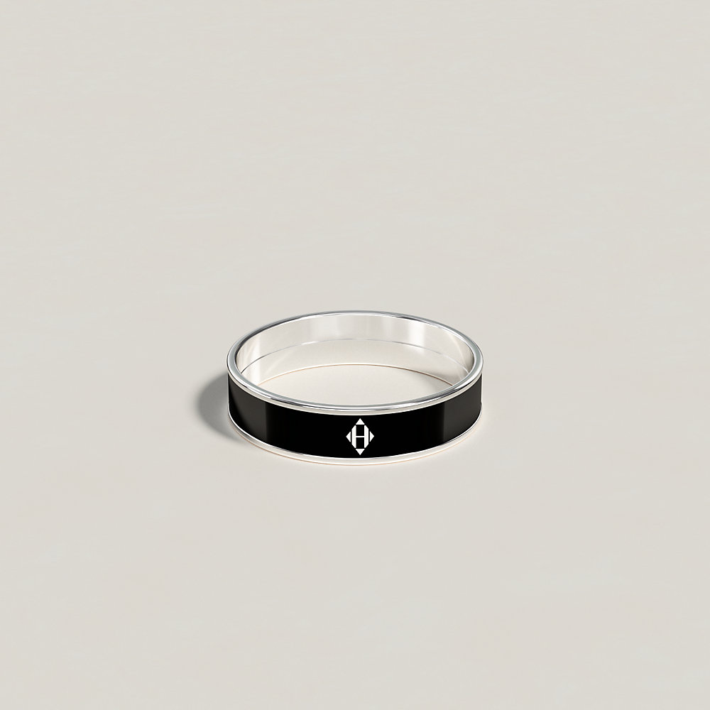 Uni ring, small model - Black | Hermès Hong Kong SAR