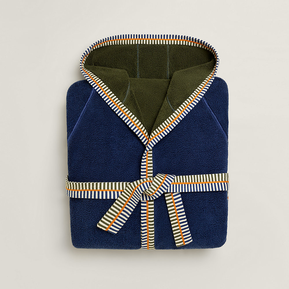 Vice Versa bathrobe - Grey | Hermès Belgium