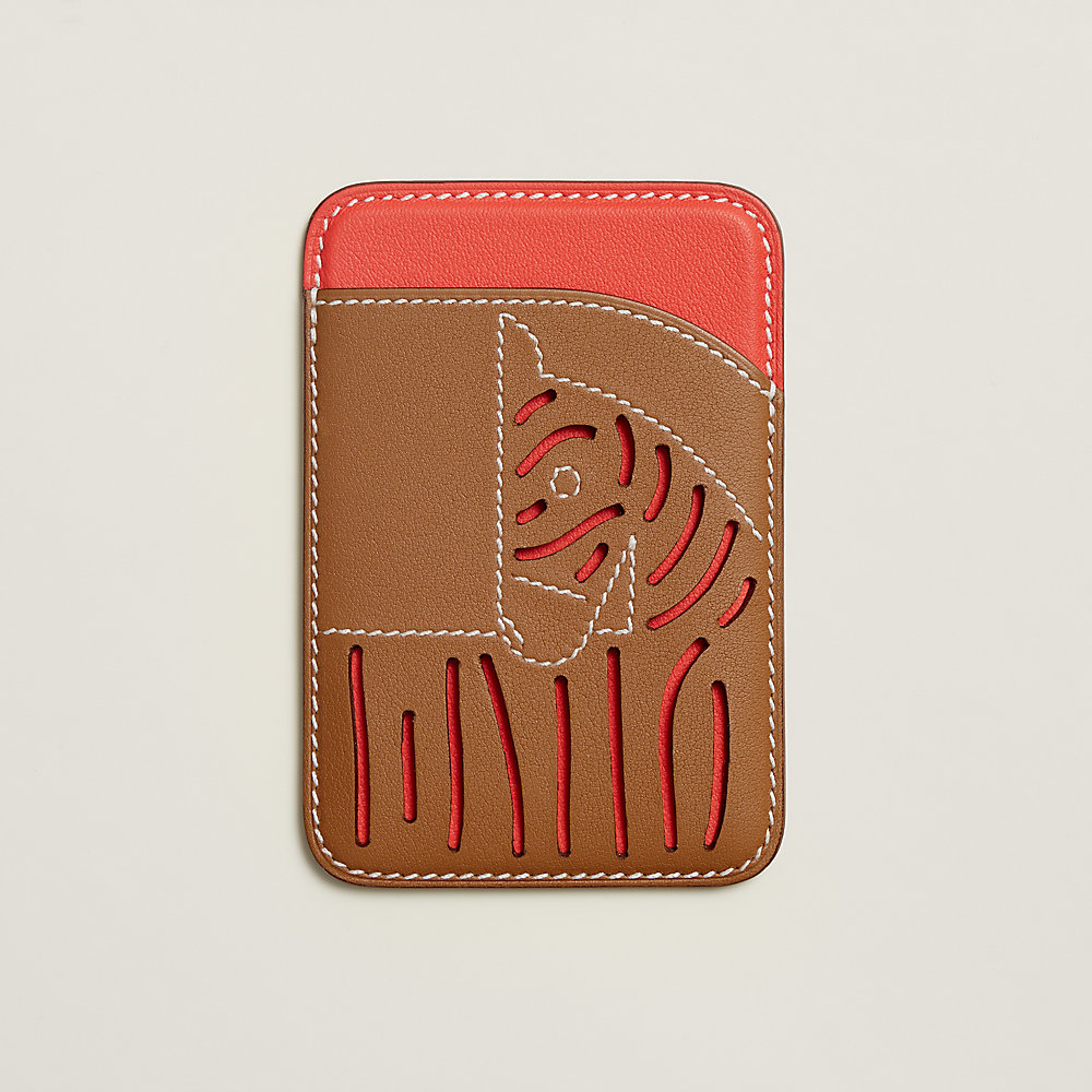 "Zebra" MagSafe Card holder | Hermès UAE