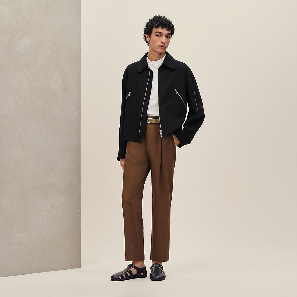 Zipped straight cut jacket | Hermès Malaysia